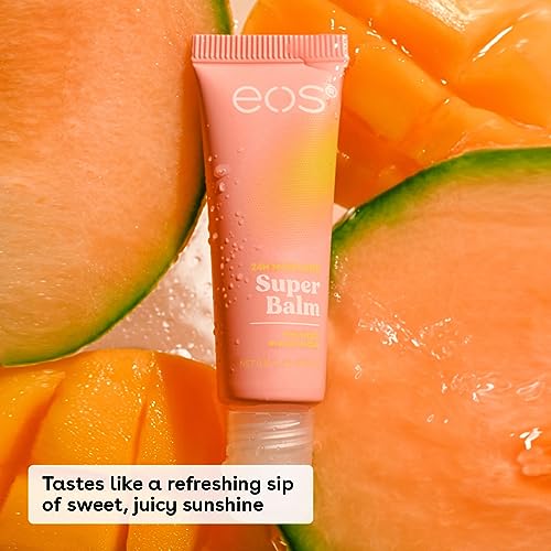 eos 24H Moisture Super Balm- Watermelon Frosé & Mango Melonade, Lip Mask, Day or Night Lip Treatment, Made for Sensitive Skin, 0.35 fl oz, 2-Pack