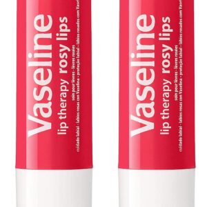 Vaseline Lip Therapy Stick with Petroleum Jelly Gift Set Includes Original, Rosy Lips and Aloe, 6 Count