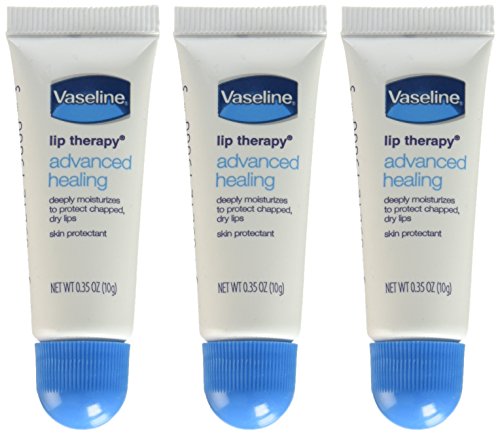 Vaseline Lip Therapy Advanced Petroleum Jelly, 3 Count