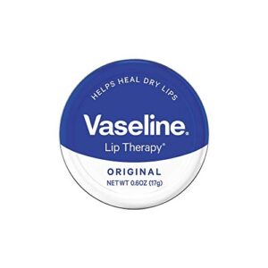 vaseline therapy lip balm tin, original, 0.6 ounce (pack of 3)