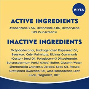 NIVEA Smoothness Lip Care SPF 15, Lip Balm SPF Stick, 0.17 Oz, Pack of 4