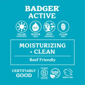 Badger Sunscreen Lip Balm SPF 15, Organic Mineral Sunscreen SPF Lip Balm with Zinc Oxide, Reef Friendly, Broad Spectrum, Water Resistant, Unscented, 15 oz (4 Pack)