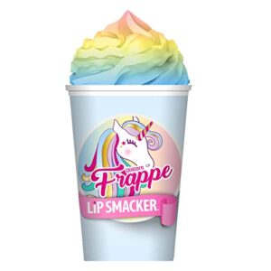 lip smacker frappe cup lip balm, unicorn, 1 tube, prevent chapped lips, 0.26 ounce