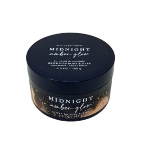 midnight amber glow glowtion body butter with shea butter + cocoa butter - 6.5 oz / 185 g