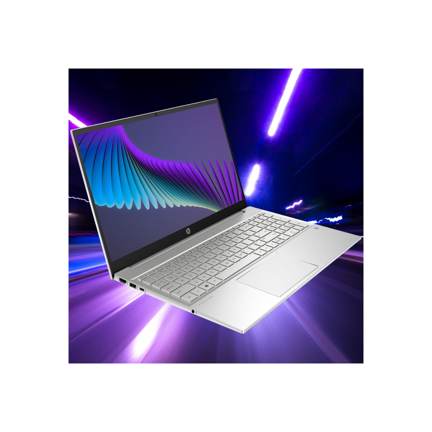 HP Pavilion 15t Business Laptop, 15.6" FHD Display, Intel Core i7-1355U, 16GB RAM, 1TB SSD, Webcam, HDMI, Backlit Keyboard, Fingerprint Reader, Wi-Fi 6, Windows 11 Pro