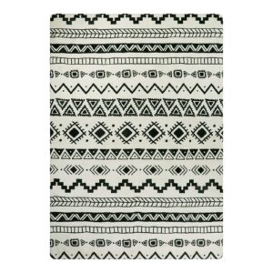 Lahome Boho Machine Washable Living Room Rugs - 5x7 Area Rugs for Bedroom Non-Slip Large Throw Rugs Soft Geometric Dinning Room Rug Tribal Distressed Carpet for Living Room Entryway Kitchen Office