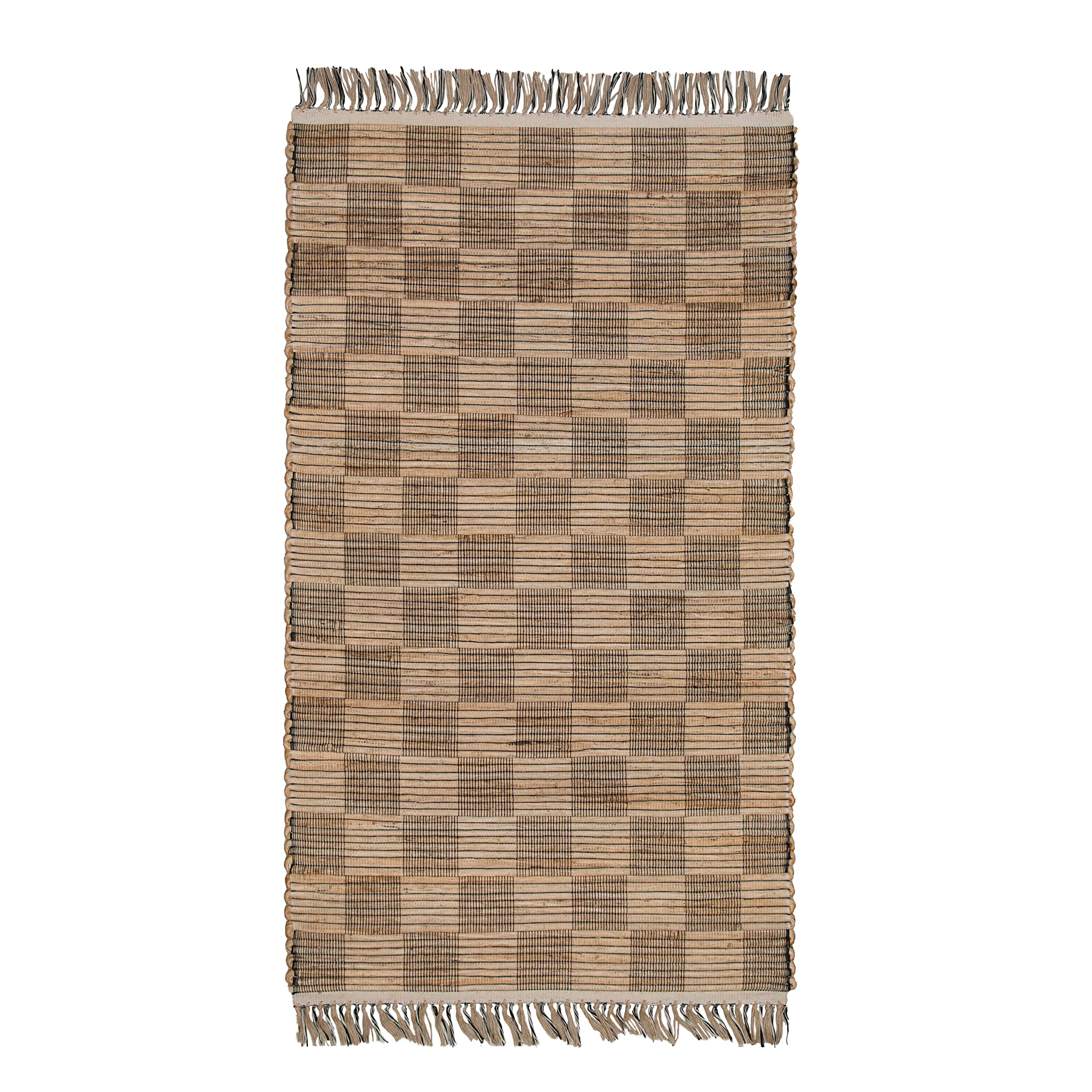 Eco Crave 3x5 Ft Jute Natural Area Rug, 100% Hand Woven Rug for Indoor Front Entrance Kitchen, bedrooms & Bathrooms, Low-Pile Floor Carpet, Premium Quality Home Decor.