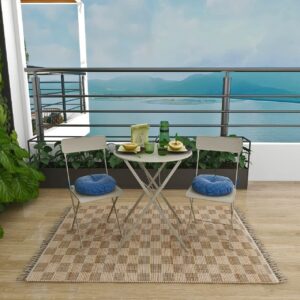 Eco Crave 3x5 Ft Jute Natural Area Rug, 100% Hand Woven Rug for Indoor Front Entrance Kitchen, bedrooms & Bathrooms, Low-Pile Floor Carpet, Premium Quality Home Decor.