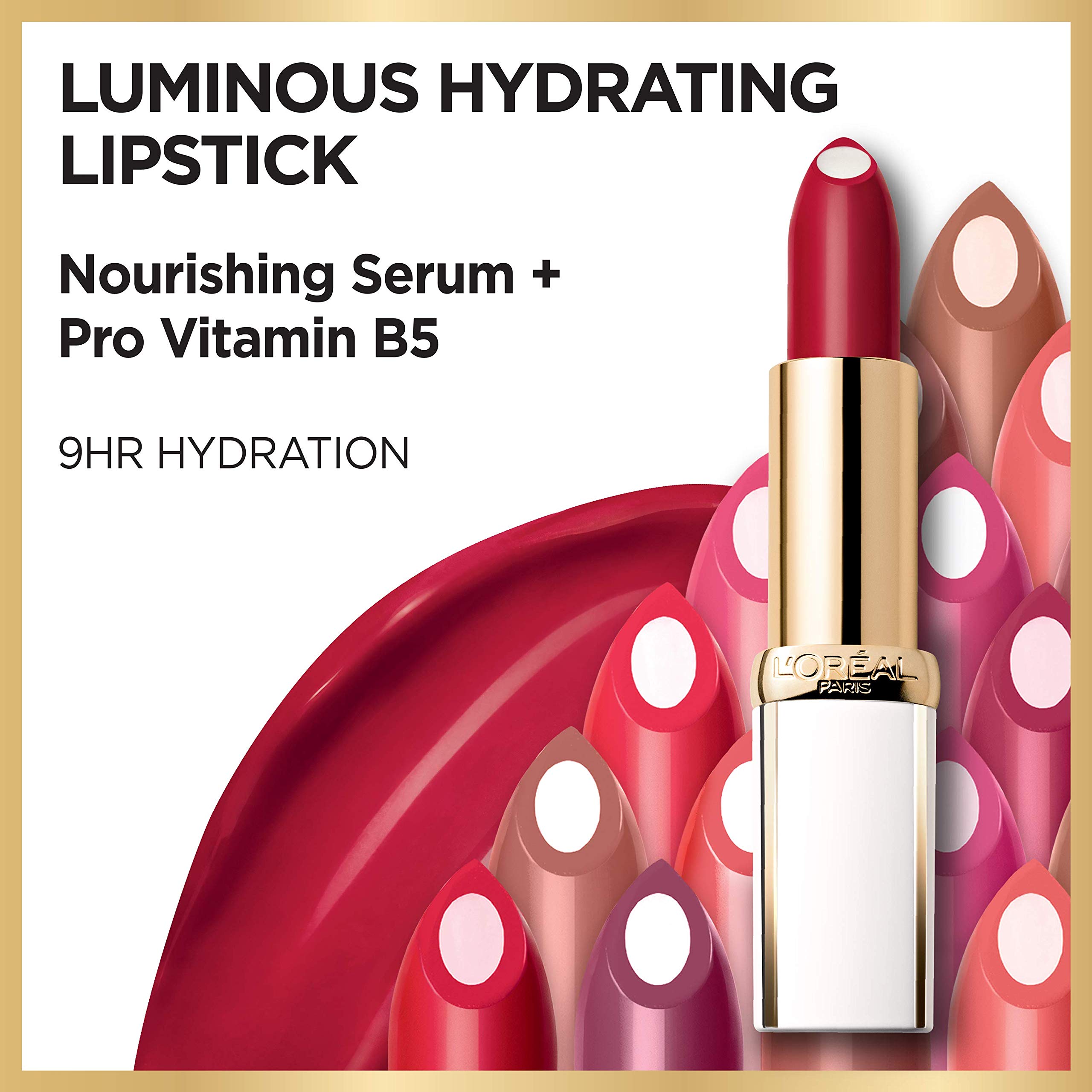 L’Oréal Paris Age Perfect Luminous Hydrating Lipstick + Nourishing Serum, Bright Mocha, 0.13 oz.