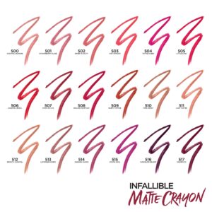 L’Oréal Paris Infallible Matte Lip Crayon, Spice Of Life (Packaging May Vary)