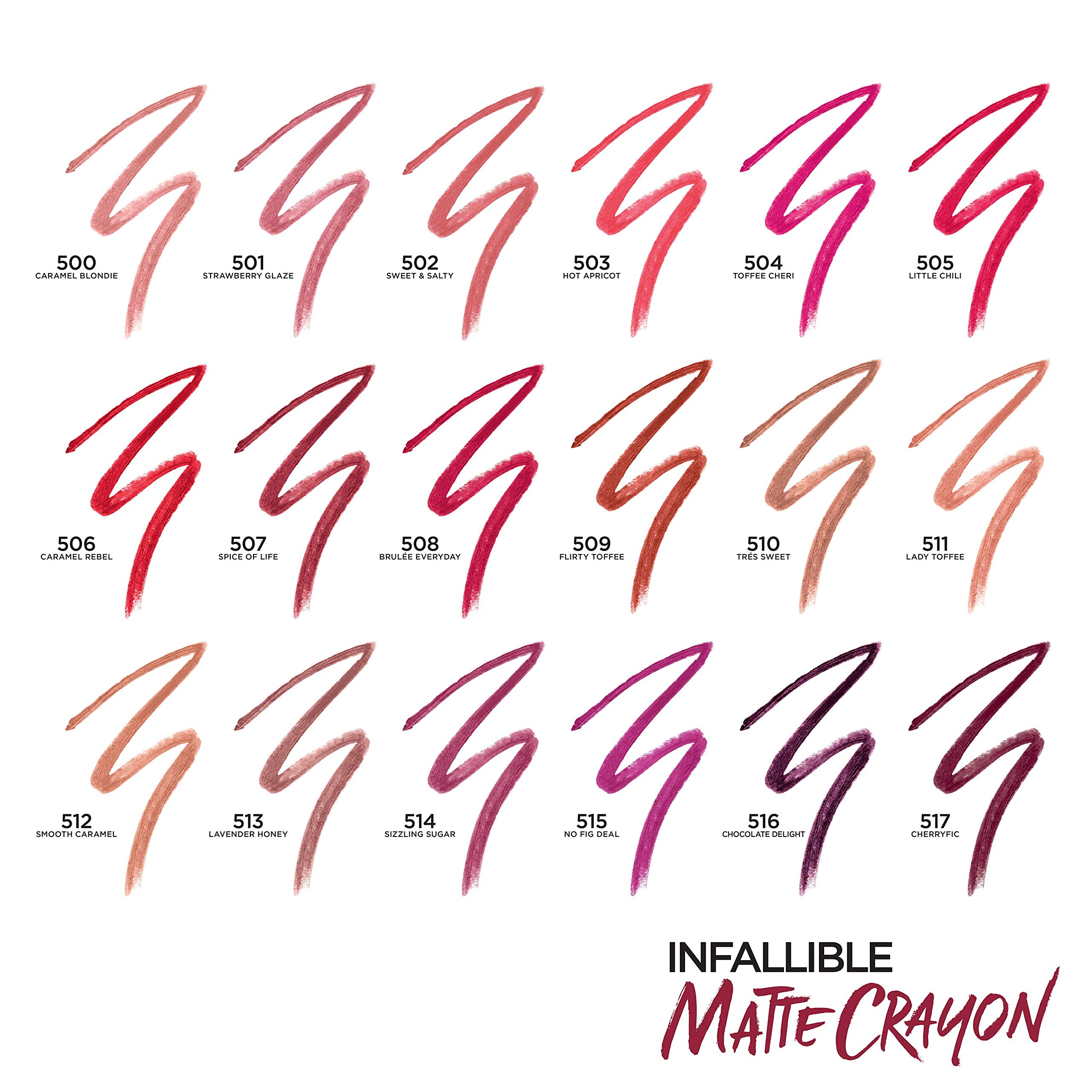 L’Oréal Paris Infallible Matte Lip Crayon, Spice Of Life (Packaging May Vary)