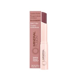 mineral fusion lipstick butter, blackberry, 0.06 ounce