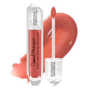 physicians formula mineral wear diamond lip plumper gloss, dermatologist tested, champagne cushion cut