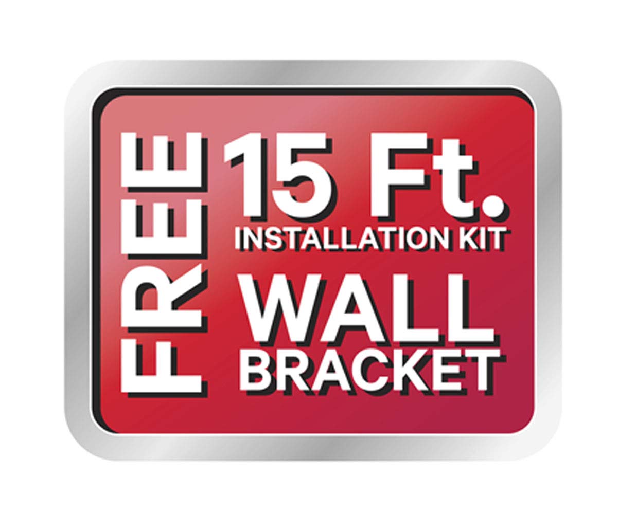 MAXWELL DAIKIN 3-Zone 4MXS Air Conditioner Heat Pump 15 ft. Installation Kit + Wall Bracket (15k+15K+18K)