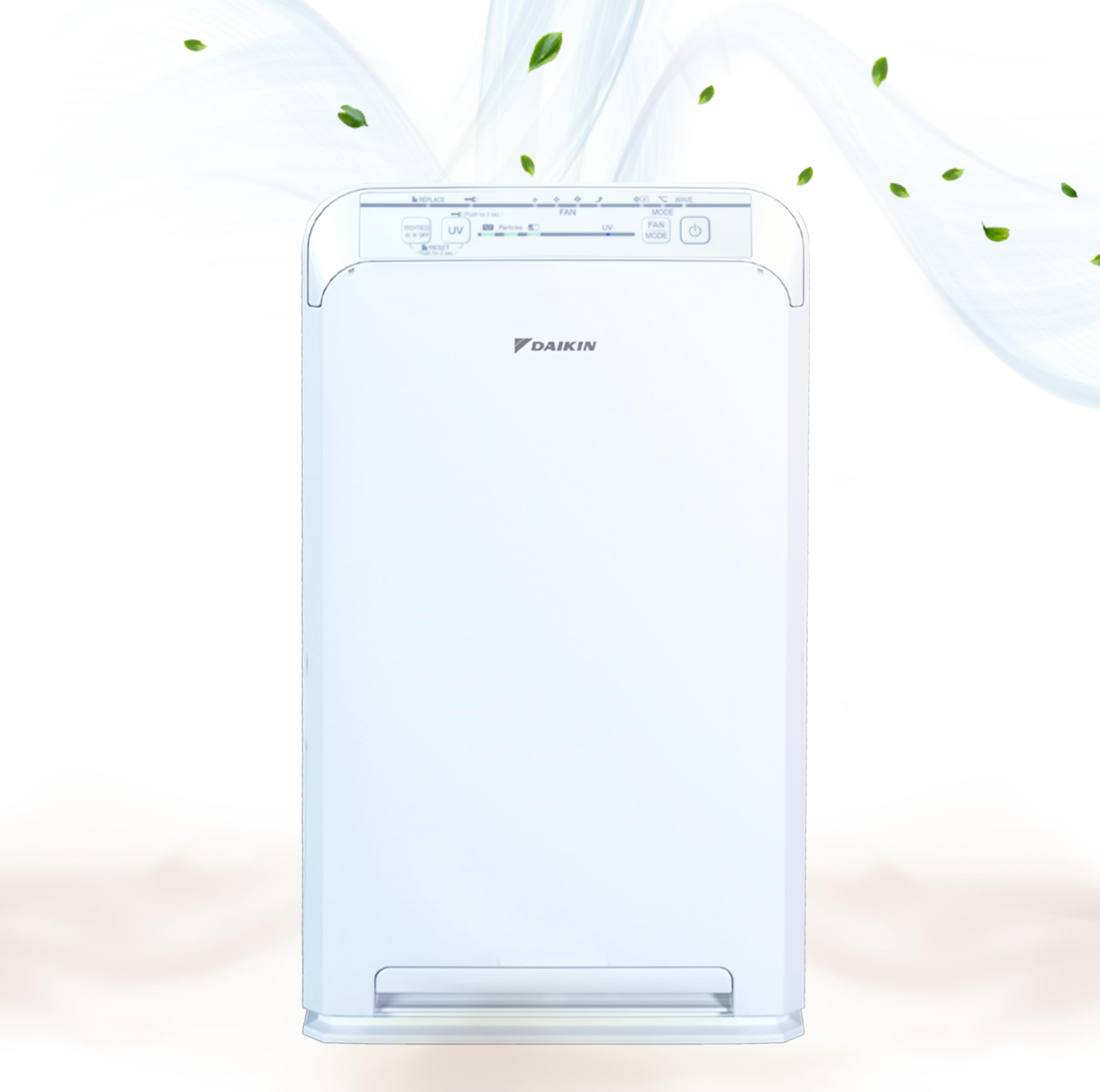 DAIKIN Room Air Purifier, HEPA Air Purifier, Air Purifier with HEPA Filter, Activated Carbon Filter, Pre-Filter and UVC LED Light, Zero Ozone Product, CARB Certified, 10.5 x 10.5 x 19.5 in (MCB50YSAU)