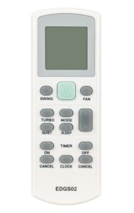 aulcmeet edgs02 replace ac remote control compatible with daikin/acson air condtioner gs02 om-gs02-0112 om-gs02-1011 om-gs02-1111(2) brc52a61 brc52a63 brc52a62 r08019037090a r08019034086