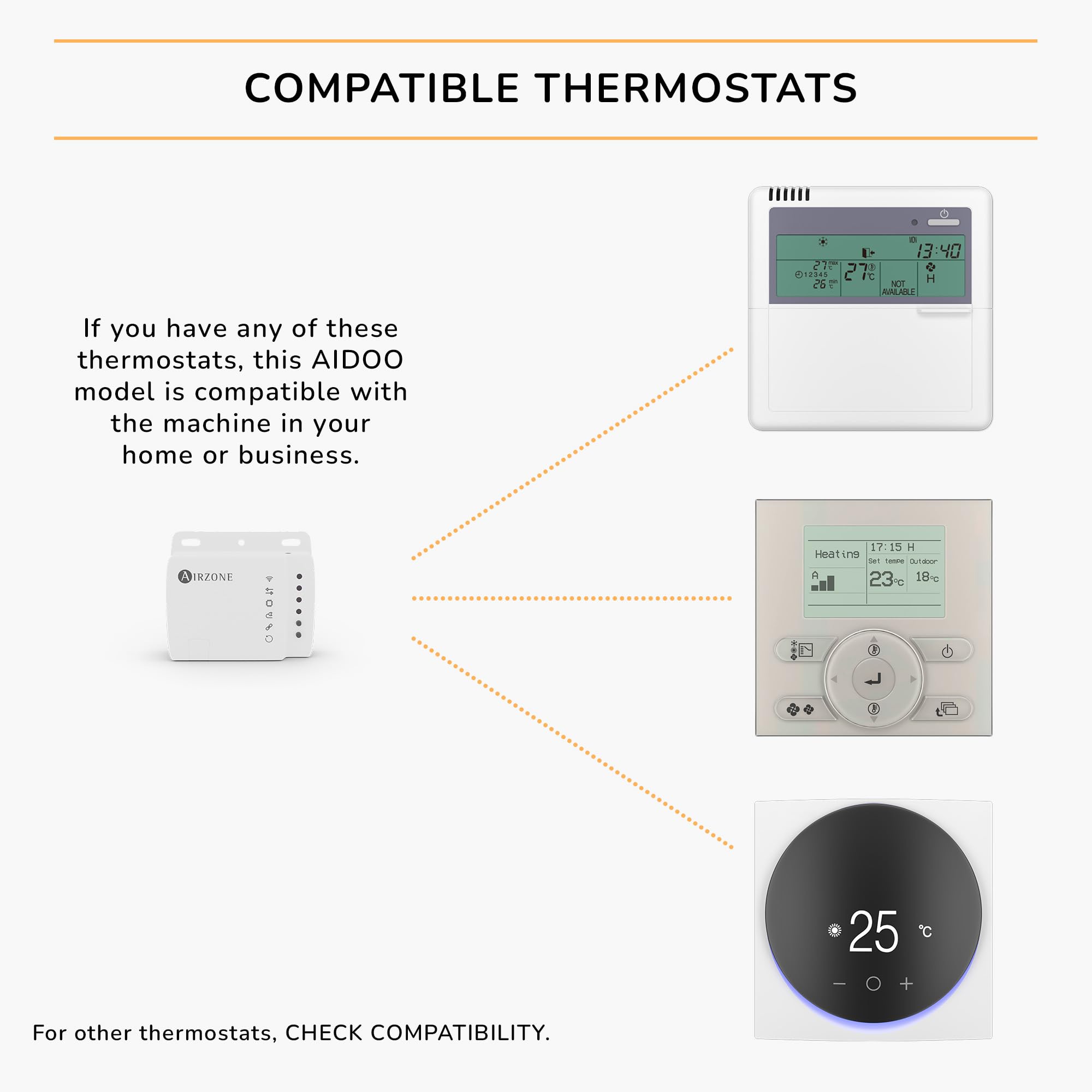 AIRZONE | Aidoo WiFi Control for Air Conditioners | Compatible with DAIKIN SKY AIR/VRV | WiFi connection | Remote Control | AZAI6WSCDA1