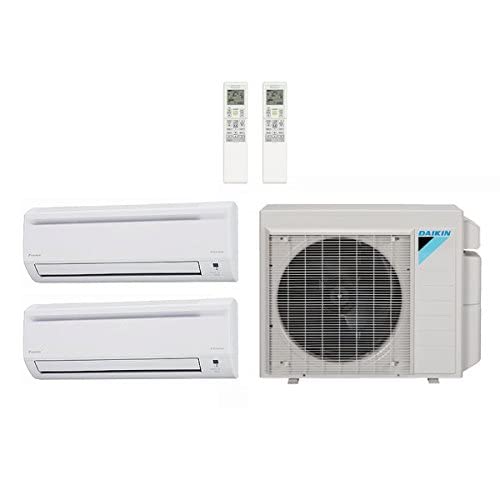 36,000 Btu 17.7 Seer Daikin Multi Zone Mini Split Heat Pump System - 18K-18K 4MXS36RMVJU - FTXS18LVJU - FTXS18LVJU