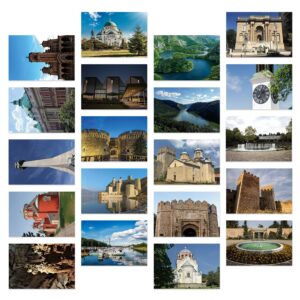 dear mapper serbia vintage landscape postcards pack 20pc/set postcards from around the world greeting cards for business world travel postcard for mailing decor gift