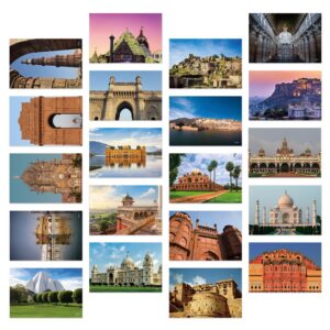 dear mapper vintage india landscape postcards pack 20pc/set postcards from around the world greeting cards for business world travel postcard for mailing decor gift