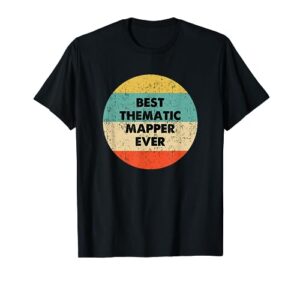 thematic mapper t-shirt