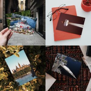 Dear Mapper Canada City Landscape Postcards Pack 20pc/Set Postcards From Around The World Greeting Cards for Business World Travel Postcard for Mailing Decor Gift