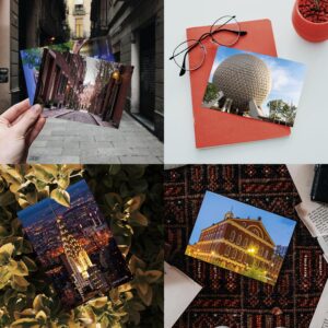 Dear Mapper United States City Landscape Postcards Pack 20pc/Set Postcards From Around The World Greeting Cards for Business World Travel Postcard for Mailing Decor Gift