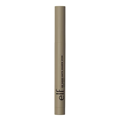 e.l.f. No Budge Matte Shadow Stick, One-Swipe Cream Eyeshadow Stick, Long-Wear & Crease Resistant, Matte Finish, Trift Shop