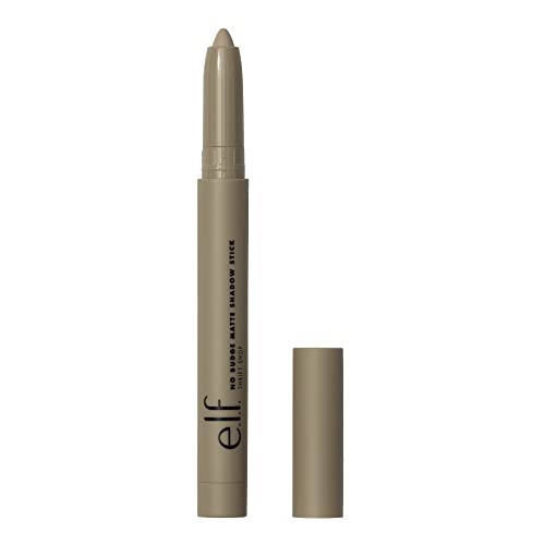 e.l.f. No Budge Matte Shadow Stick, One-Swipe Cream Eyeshadow Stick, Long-Wear & Crease Resistant, Matte Finish, Trift Shop