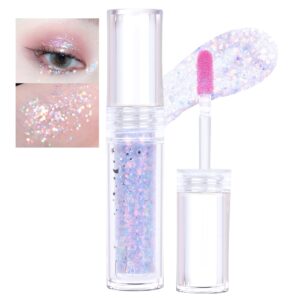 glitter liquid eyeshadow glitter eye makeup galaxy liquid eyeshadow korean makeup, pigmented, long lasting, quick drying, loose glitter glue for crystals eye makeup