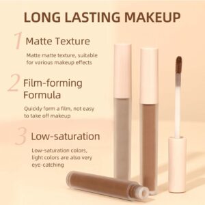 Liquid Eyeshadow Makeup Eyeshadow Primer Matte Eyeshadow Crayon Pencil Waterproof Quick Dry Long Lasting Highlight and Shadow Pen Perfect Makeup (Nude Purple 1#)