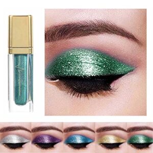 kilshye glitter liquid eyeshadow shimmer eye shadow metallic eyeshadows high pigment eyes shadow long lasting waterproof eyes liquid makeup for women and girls pack of 1 (c- green 18)