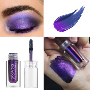 HOOMUSS Glitter Liquid Eyeshadow, 3Colors Chameleon Liquid Metallic Eyeshadows Holographic Glitter Multichrome Eye Makeup Set, Long Lasting Wearing, Highly Pigment, Quick-Drying (#1+6+7)