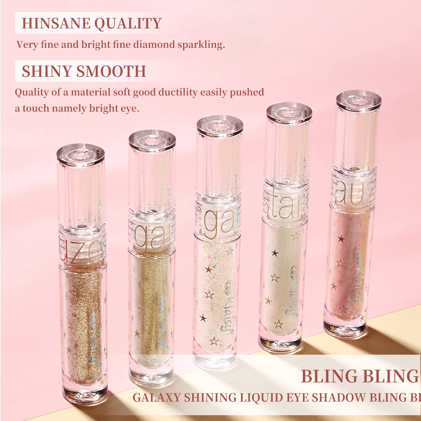 Quxunzzz Liquid Glitter Eyeshadow, Metallic Glitter Shimmer Eye Looks Waterproof Long Lasting Quick-Drying Sparkling Eye Shadow Makeup Liquid Glitter eyeliner #227