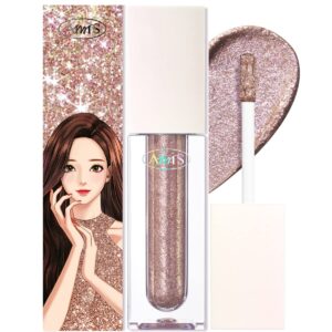 amts webtoon true beauty makeup liquid glitter eyeshadow, vegan korean eye glitter, shimmer eyeshadow highlighter, kbeauty, kdrama #04 jazz