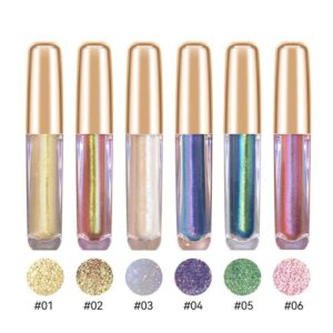 BONNIE CHOICE Metallic Liquid Chameleon Eyeshadow, 6 Colors Holographic Glitter Multichrome Eyeshadows Highly Pigmented Long-lasting Eye Shadow Makeup Kit Gifts for Women