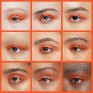 IS'MINE Single Orange Matte Eyeshadow Powder Palette High Pigment, Longwear, Intense Color Best Orange Eyeshadow