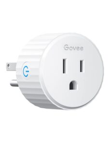 govee smart plug, wifi outlet compatible with alexa and google assistant, mini smart home plugs with timer fuction & group controller, no hub required, etl & fcc certified, 2.4g wifi only (1 pack)