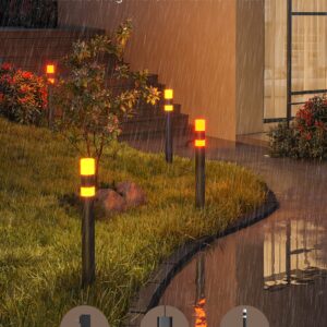 Govee Outdoor Pathway Lights, Patio Decorations, Smart Outdoor Lights with App Control, 250LM RGBIC Walkway Lights, IP65 Aluminum Landscape Lighting for Yard, Works with Alexa, Wired 4 Pack