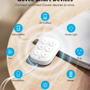 GoveeLife Wireless Mini Smart 6 Button Sensor, Group Control Multiple Devices, Versatile Control Button, Battery Powered, Supports Most Govee Smart Products