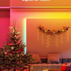 Govee RGBIC LED Strip Lights M1 with Matter, 16.4ft WiFi LED Lights for Cabinet, TV, Bed and Gaming Desk, Smart LED Lights Work with Apple Home, Alexa, Google Assistant and SmartThings, Room Decor