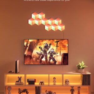 Govee Glide Hexa Pro Light Panels, RGBIC 3D Hexagon Wall Lights, Wi-Fi LED Creation Light with Music Sync, Works with Alexa Google Assistant for Living Room, Bedroom, Gaming Rooms, 10 Pack