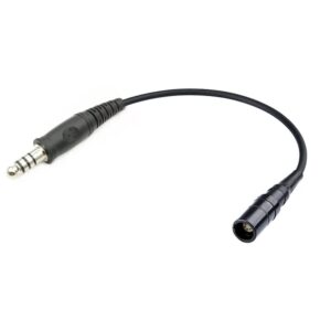 hengyongta 6 pin female for bose a20 aviation headset converts to helicopter u174 male headset adapter cable (3.9 inch / 10cm)