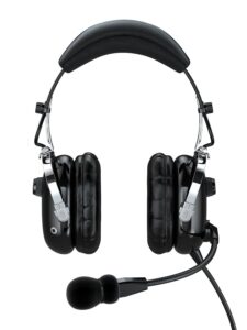 faro g2 anr (active noise reduction) premium pilot aviation headset with mp3 input - black