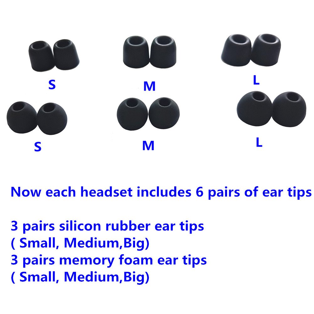 UFQ in-Ear Type Aviation Headset L-1 Super Light Weight - Quiet as ANR Free with a Bag, Great Sound Quality for Music with MP3 Input