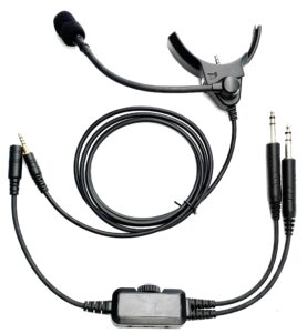 crystal mic pro lightning with tsod intricon microphone. compatible for sony wh-1000xm3/4 anr headphones. transforms your headphone into an anr aviation headset