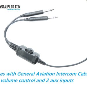 Crystal Mic Pro Lightning with TSOd Intricon Microphone. Compatible for Sony WH-1000XM3/4 ANR Headphones. Transforms Your Headphone into an ANR Aviation Headset