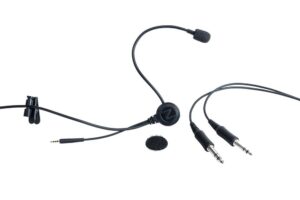 nflightmic universal microphone for aviation headset - works with bose qc25 and qc35 noise cancelling headphones