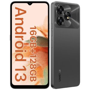 umidigi a15c (8+8gb ram+128gb rom) android 13 nfc unlocked cell phone，48mp ultra-clear ai camera mobile phone,5000mah battery smartphone,6.7" hd full view display dual unlock phone-space gray