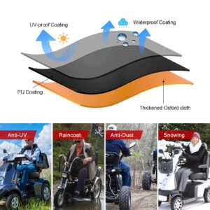 Comnova Mobility Scooter Cover 56 Inch - 600D Scooter Covers Heavy Duty & Waterproof, Outdoor Electric Scooter Cover Accessories Universal Fit for Most Mobility Scooters